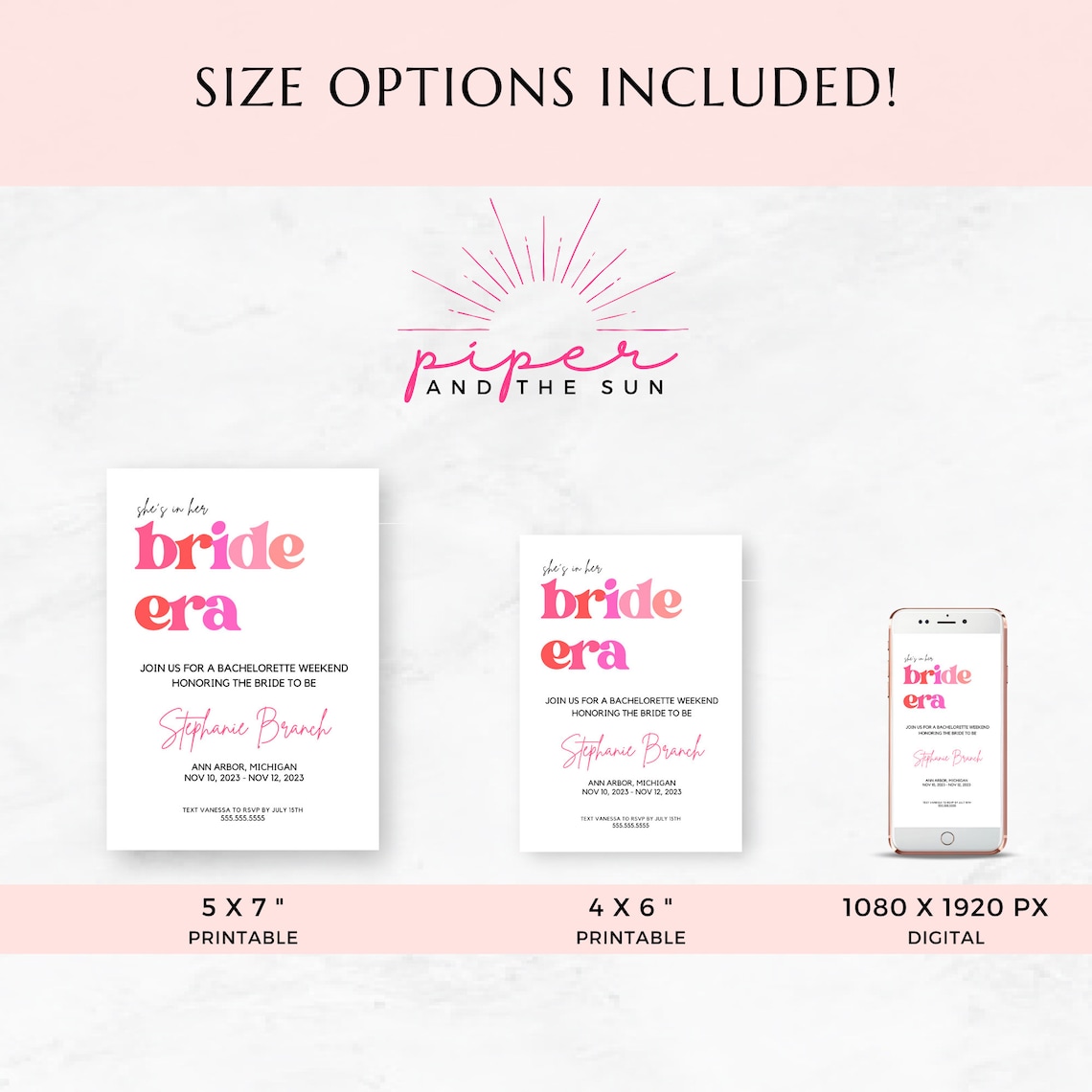 Bride Era Bachelorette Invite, Bachelorette Eras Theme, in My Bride Era ...