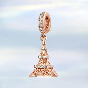 Eiffel tower necklace rose gold store