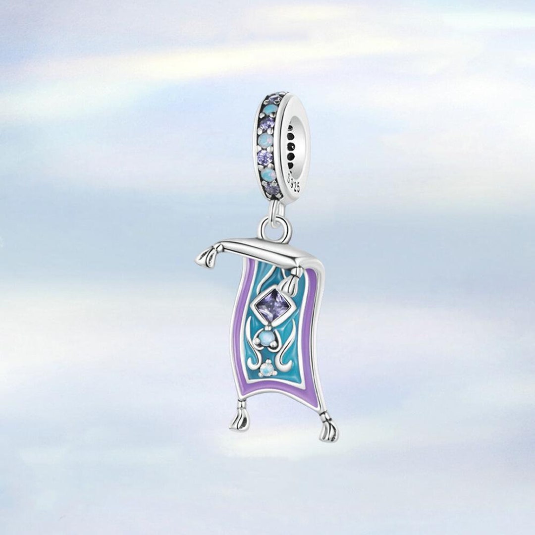 Aladdin Magic Carpet Dangle Charm • Genuine S925 Sterling Silver Charm ...