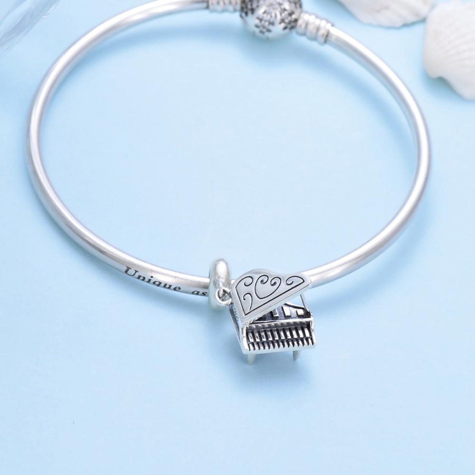 Grand Piano Dangle Charm • Genuine S925 Sterling Silver Charm for ...