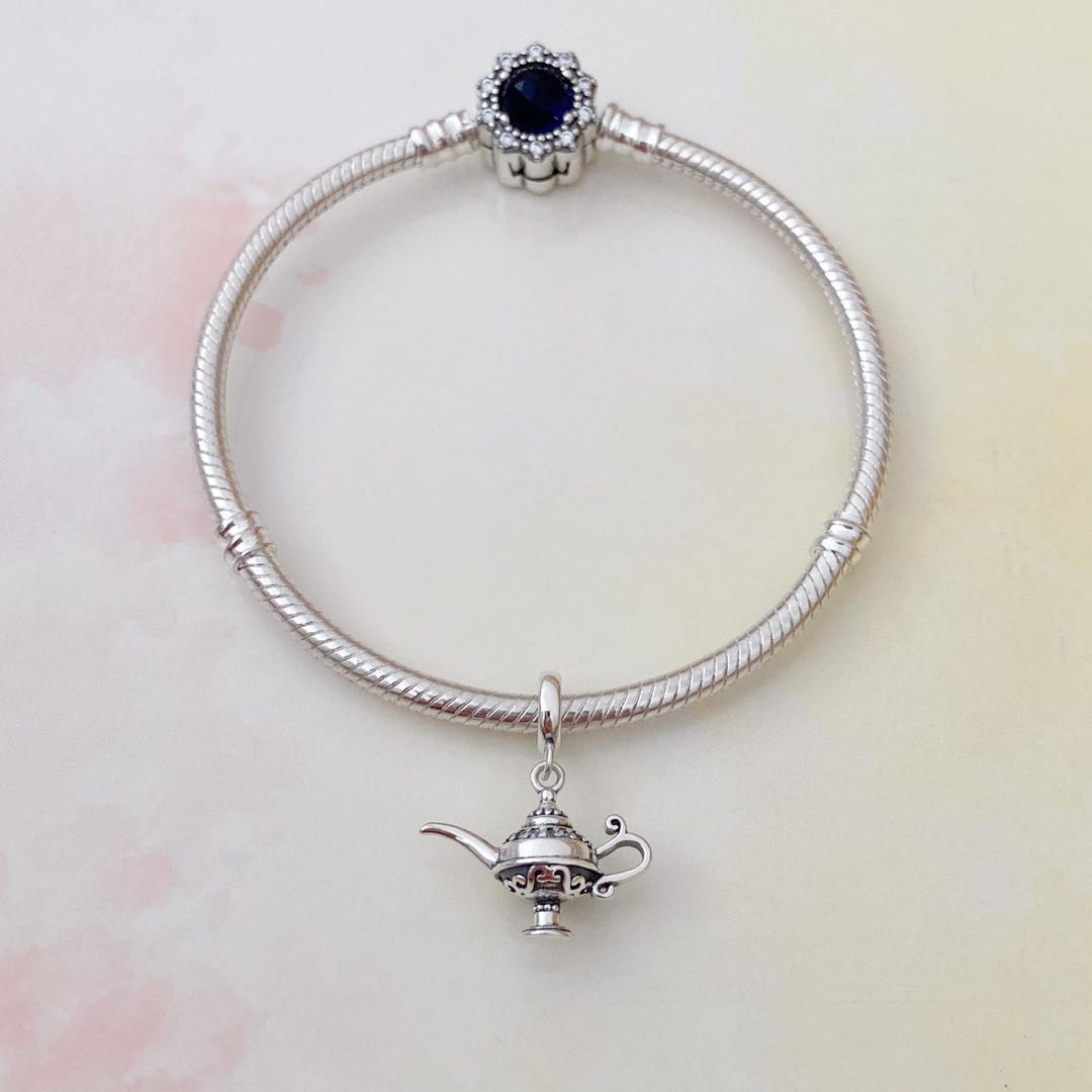 Aladdin Magic Lamp Dangle Charms • Genuine S925 Sterling Silver Charm ...