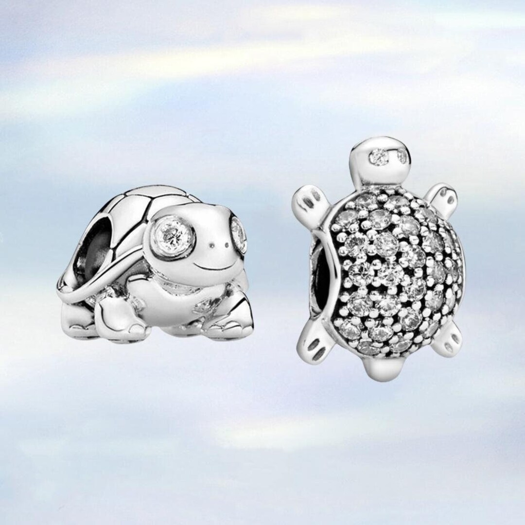 Turtle Charms Sea Turtle Charms • Genuine S925 Sterling Silver Charm ...
