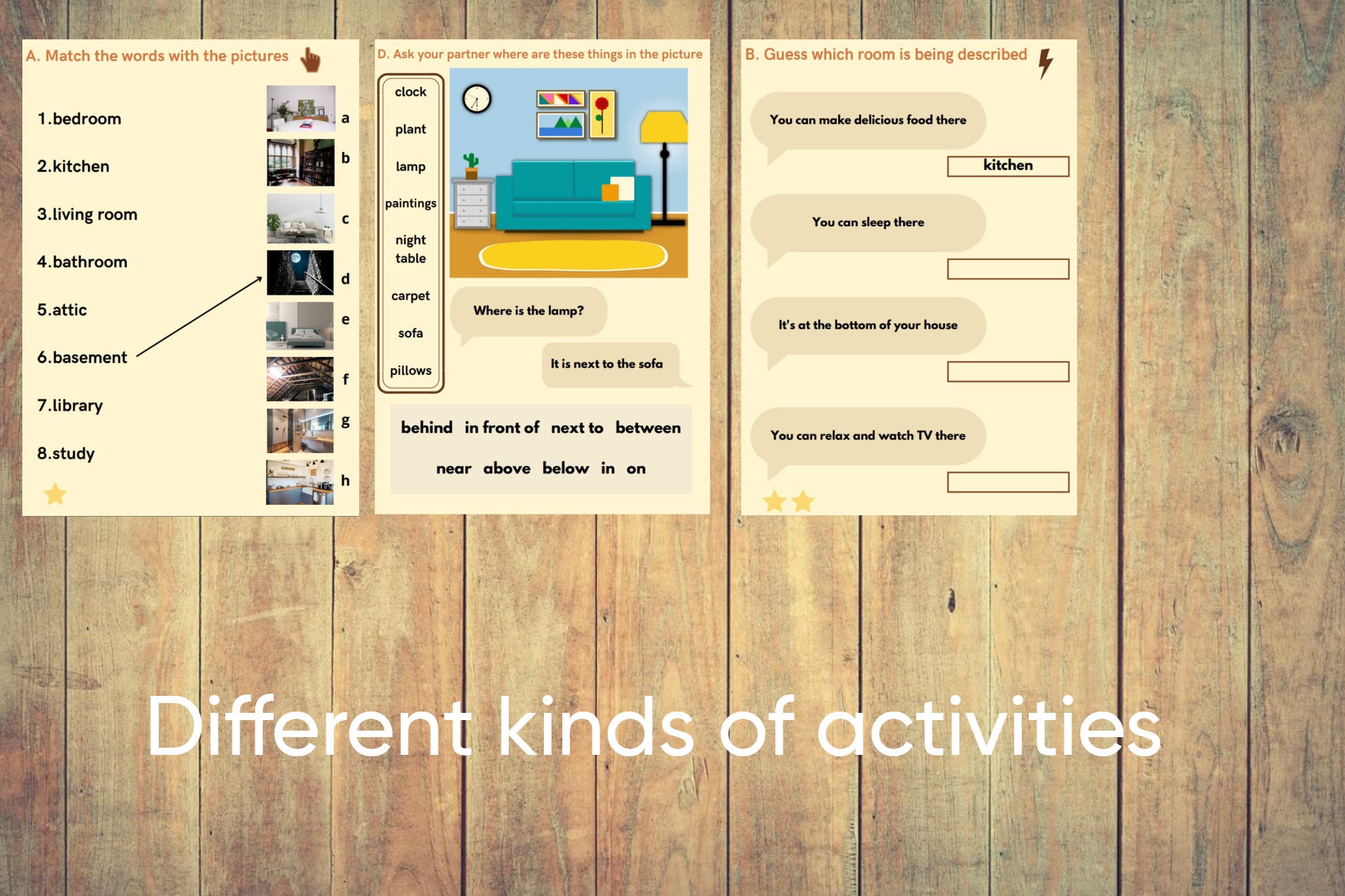ESL House and Furniture Worksheet/ Lesson Plan - Etsy