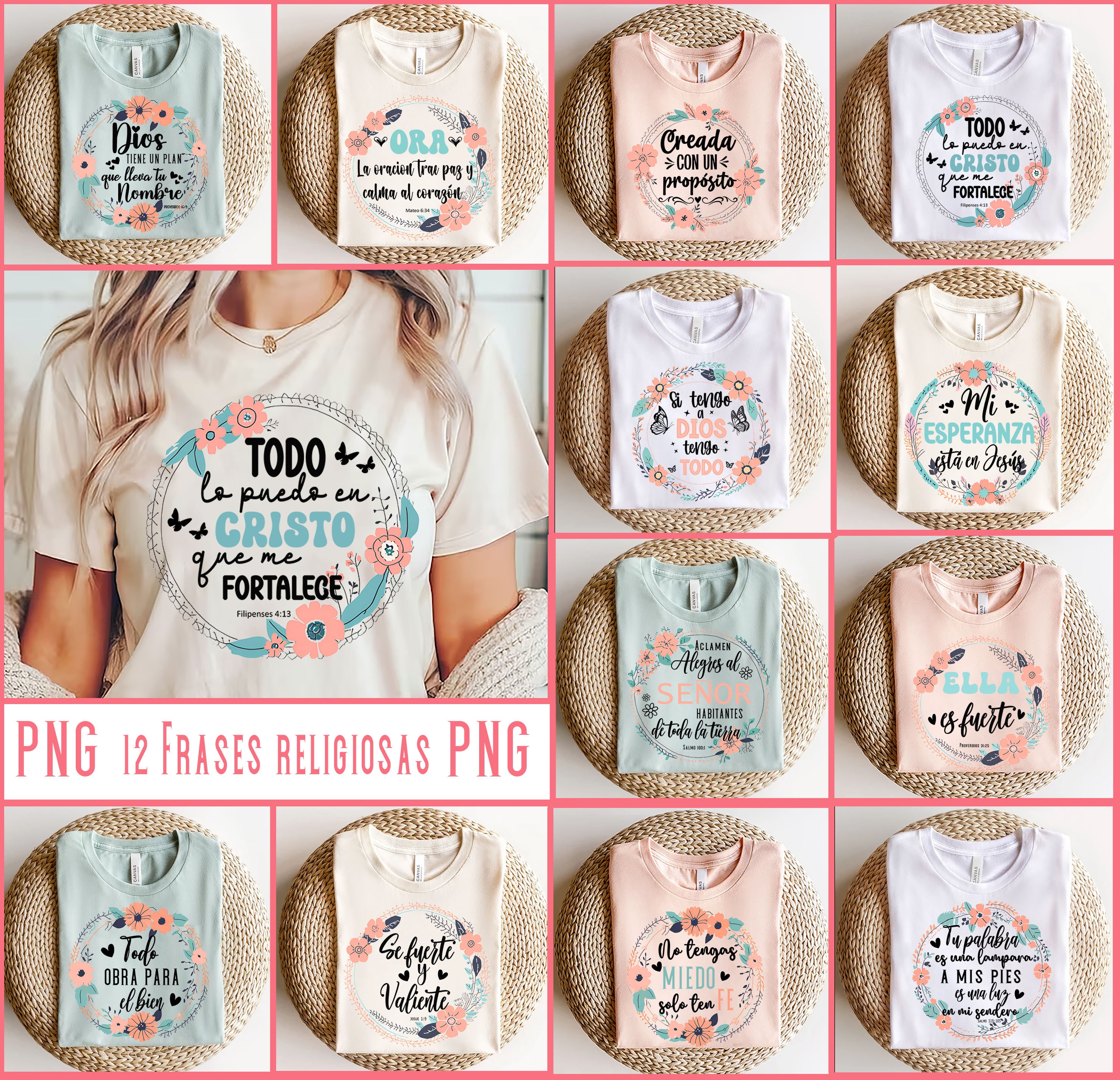 Bible Verse PNG Bundle: Spanish Christian Phrases (digital Download) - Etsy
