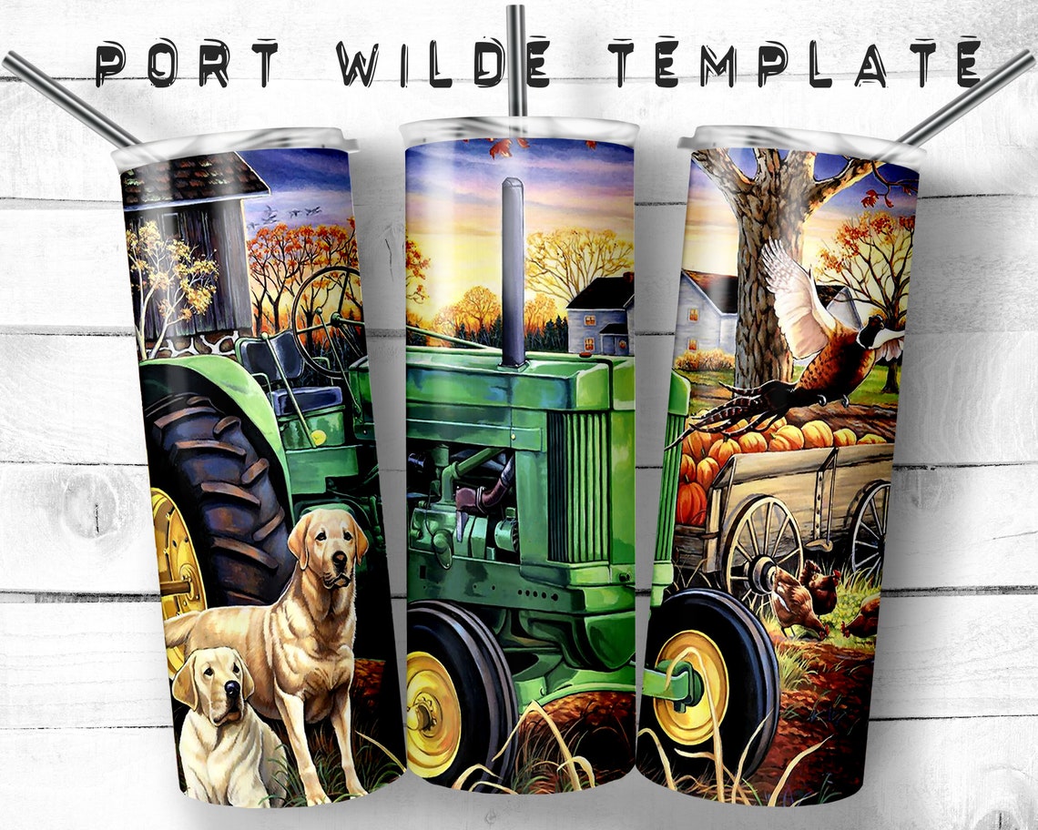 Farm Tractor Tumbler Farm Tumbler Wrap Tractor Tumbler Wrap - Etsy