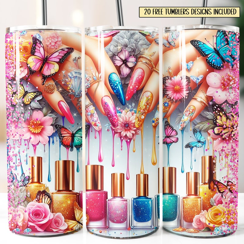Nail Tech Tumbler Decals - Etsy