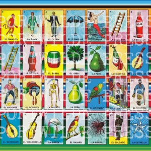Mexican Loteria Tumbler Wrap 20oz Skinny Tumbler Designs - Etsy