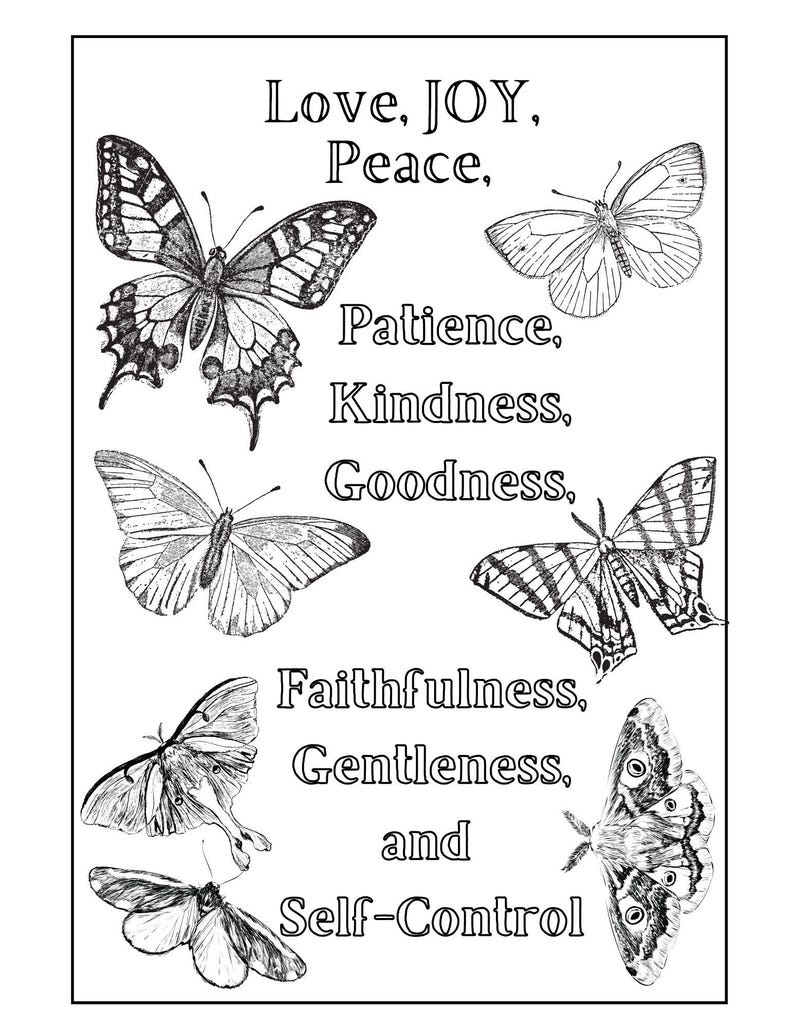 Bible Verse and Inspirational Quote Coloring Book - 13 Printable Pages ...