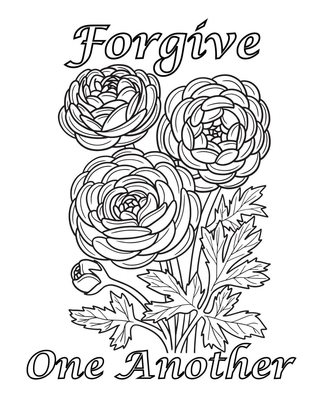 Bible Verse and Inspirational Quote Coloring Book - 13 Printable Pages ...