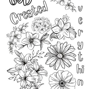 Bible Verse and Inspirational Quote Coloring Book - 13 Printable Pages ...