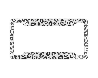 Leopard License Plate Frame - Etsy