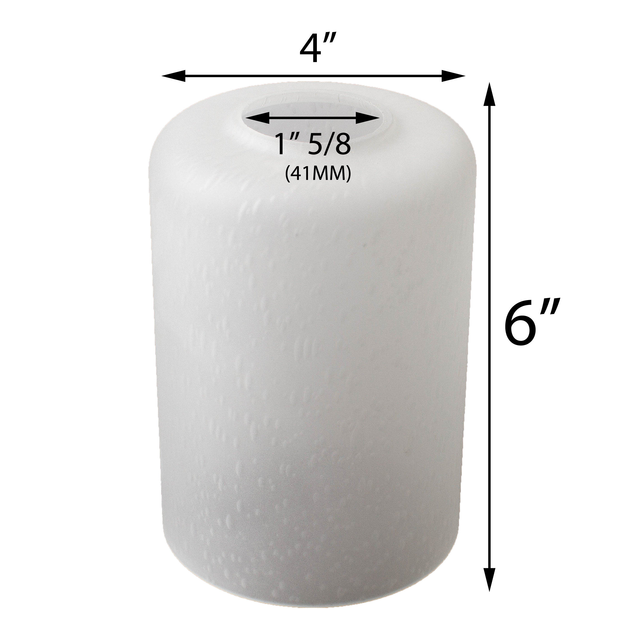 3 Pk Bubble Lamp Shade Frosted Cylinder Replacement Seeded for Light ...