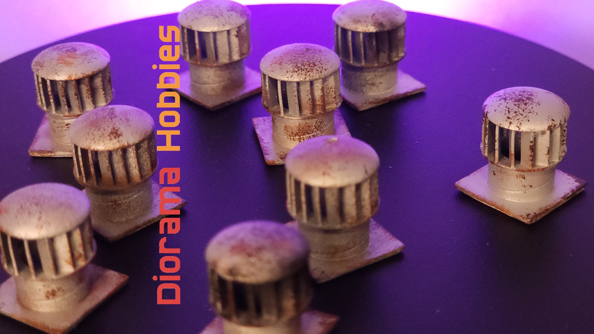 Turbine Exhaust Roof Vent Large 9 Pack HO, S & O Scale - Etsy