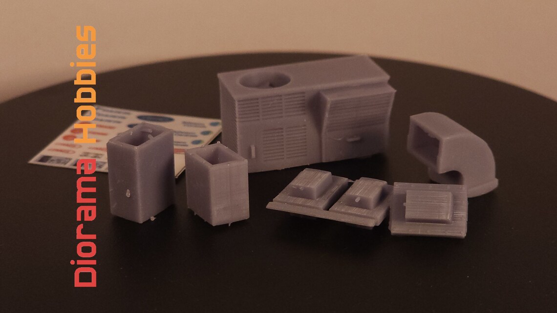 HVAC Kit 2 - Air Ducts & Air Conditioner HO Scale 1:87 - Etsy