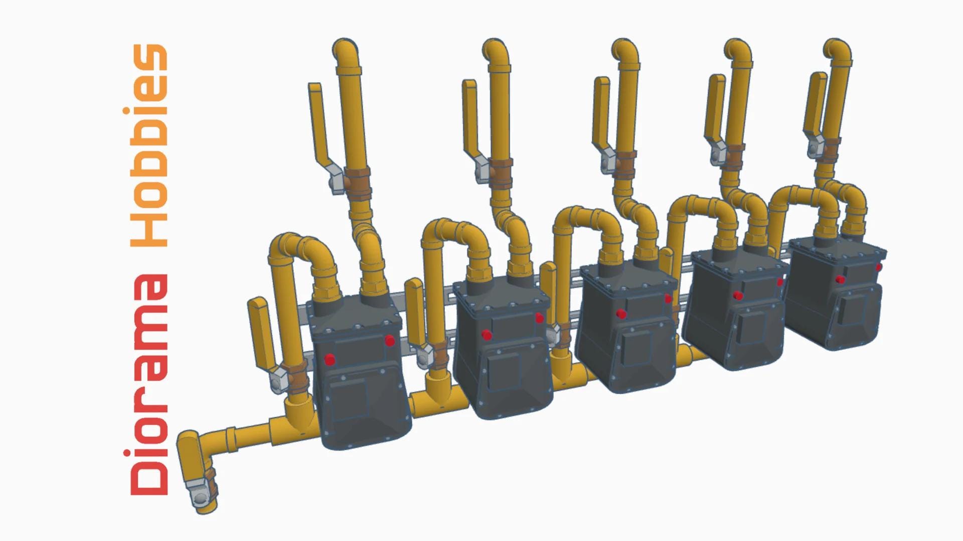 5 Gas Meters HO, S and O Scale - Etsy