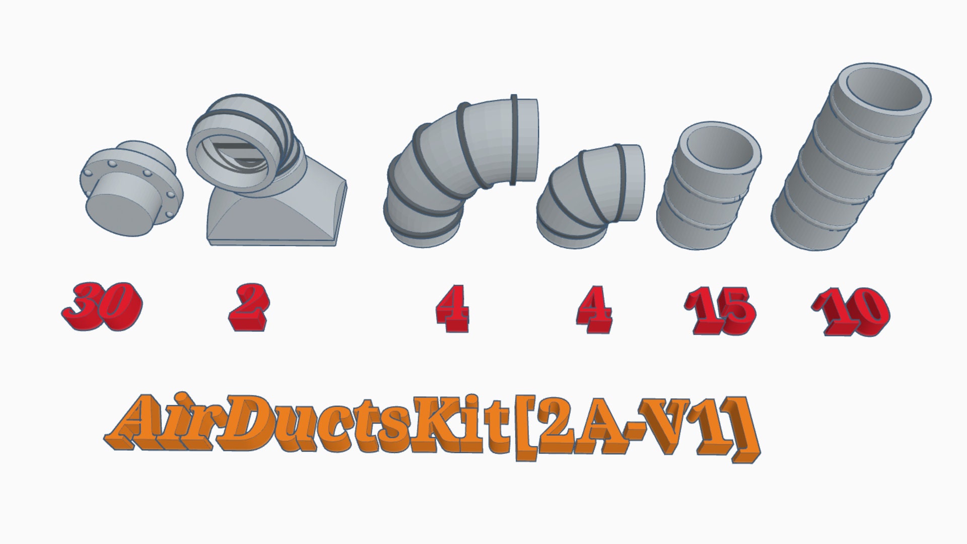 Air Ducts / Grease Ducts Kit - HO Scale - Etsy