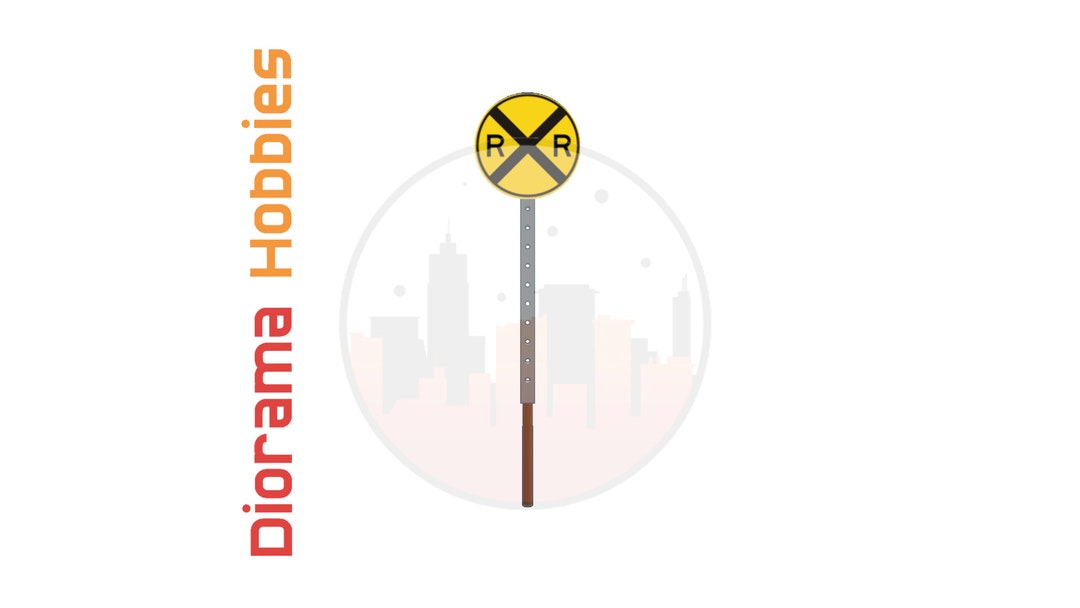 Road Signs Railroad Crossing Warning 12 Pack HO Scale 1:87 W10-1 - Etsy