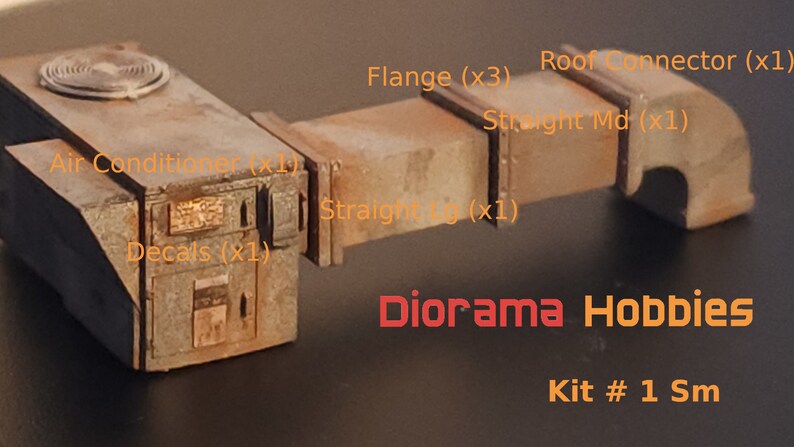 HVAC Kit 2 - Air Ducts & Air Conditioner HO Scale 1:87 - Etsy