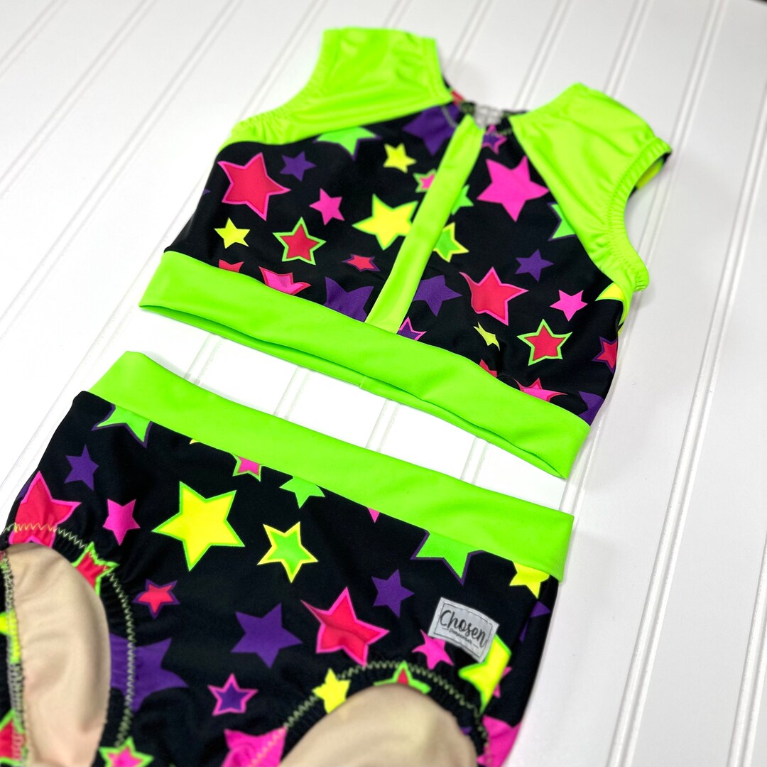 Girl's Bright & Fun, Reach for the Stars Dance Brief Set, Size Small(6 ...