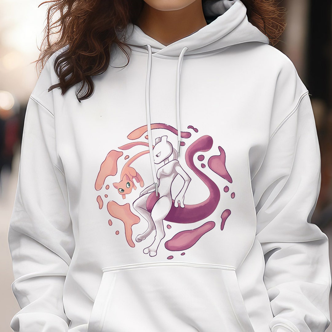 Mewtwo Mew Hoodie Shirt Mew Hoodie Mew Sweatshirt Mewtwo Mew - Etsy