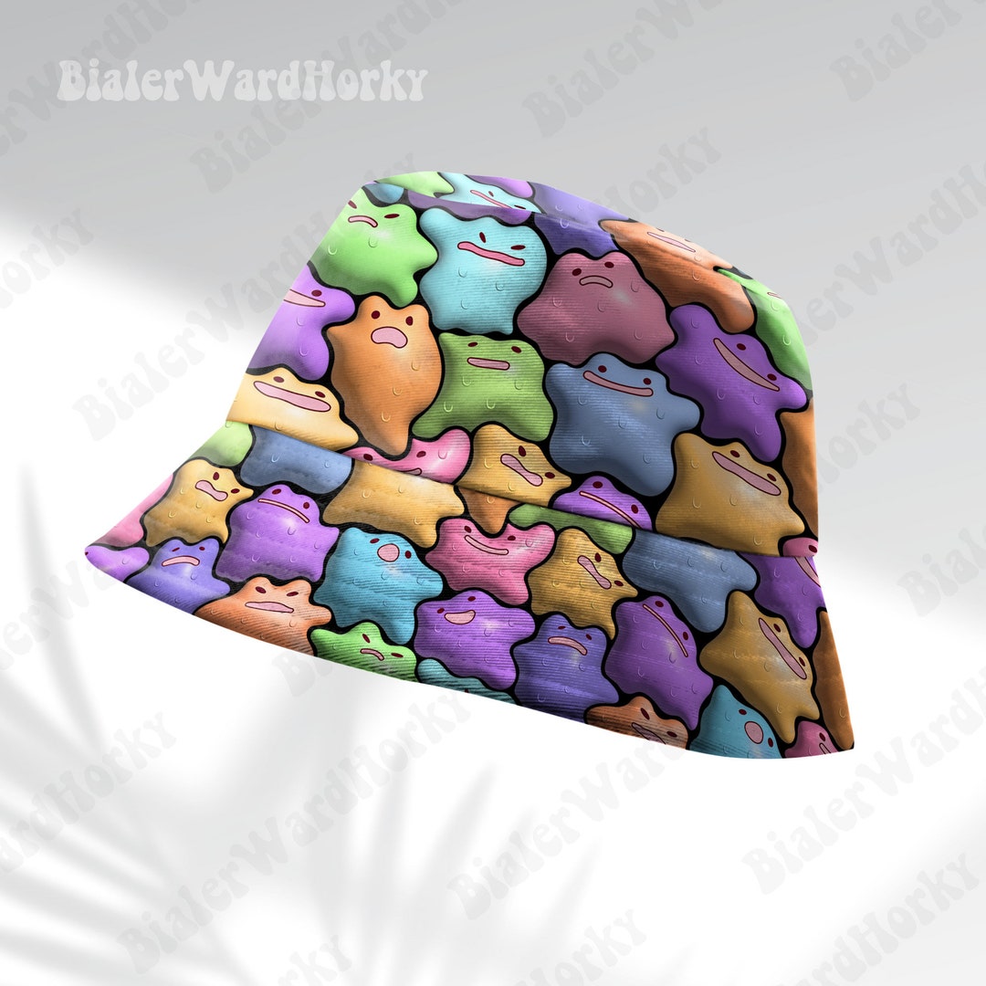 Ditto Delight 3D Bucket Hat Cute Bucket Colorful Anime Bucket Ditto Hat ...