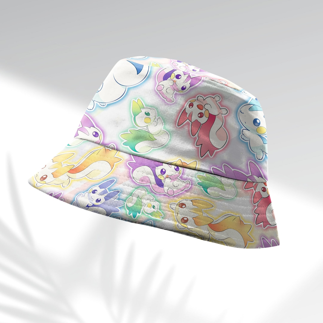 Pachirisu Rainbow Bucket Hat Electric Type Funny Shirt Anime Bucket ...