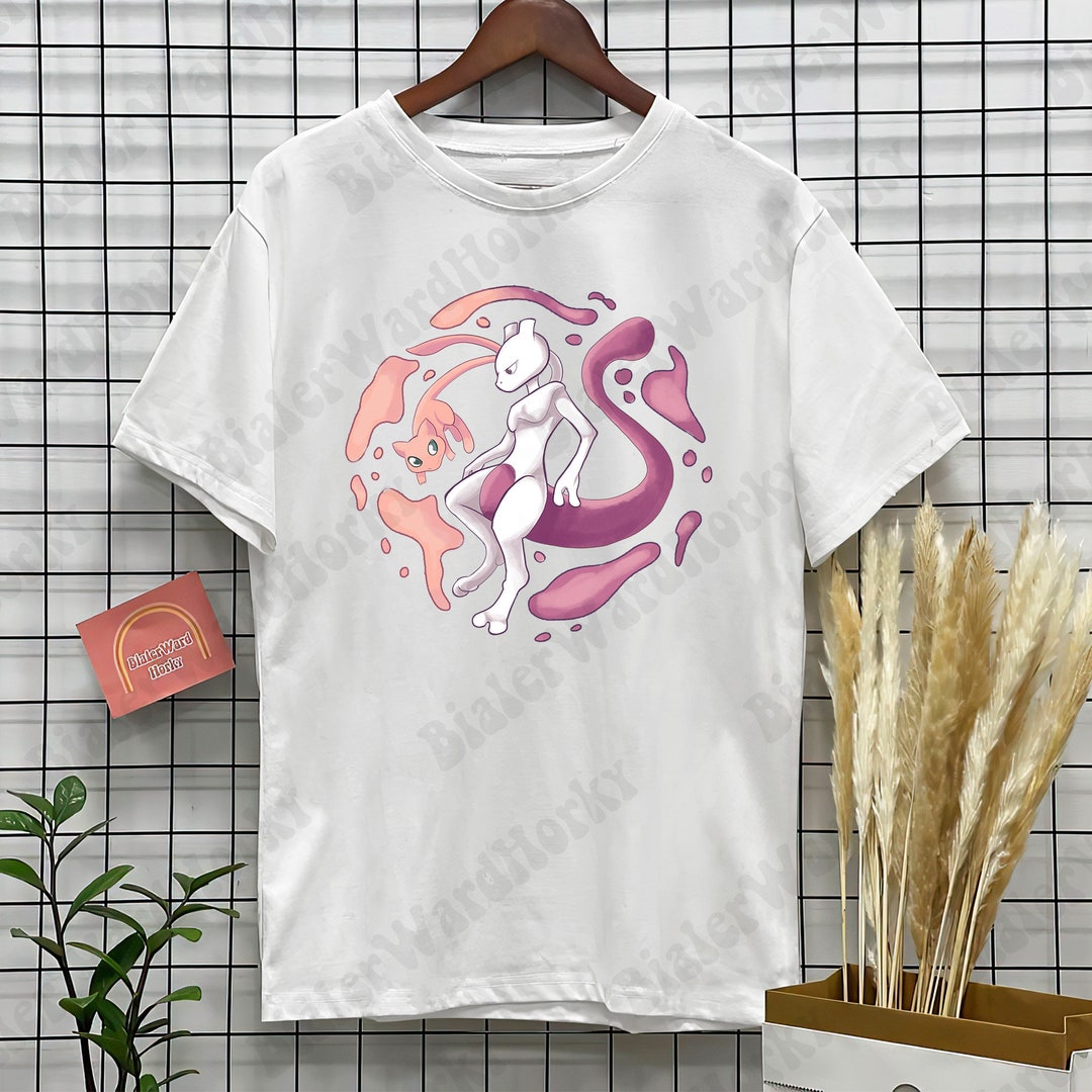 Mewtwo Mew T-shirt Vintage Mewtwo Homage Shirt Mewtwo Mew Tee Pocket ...