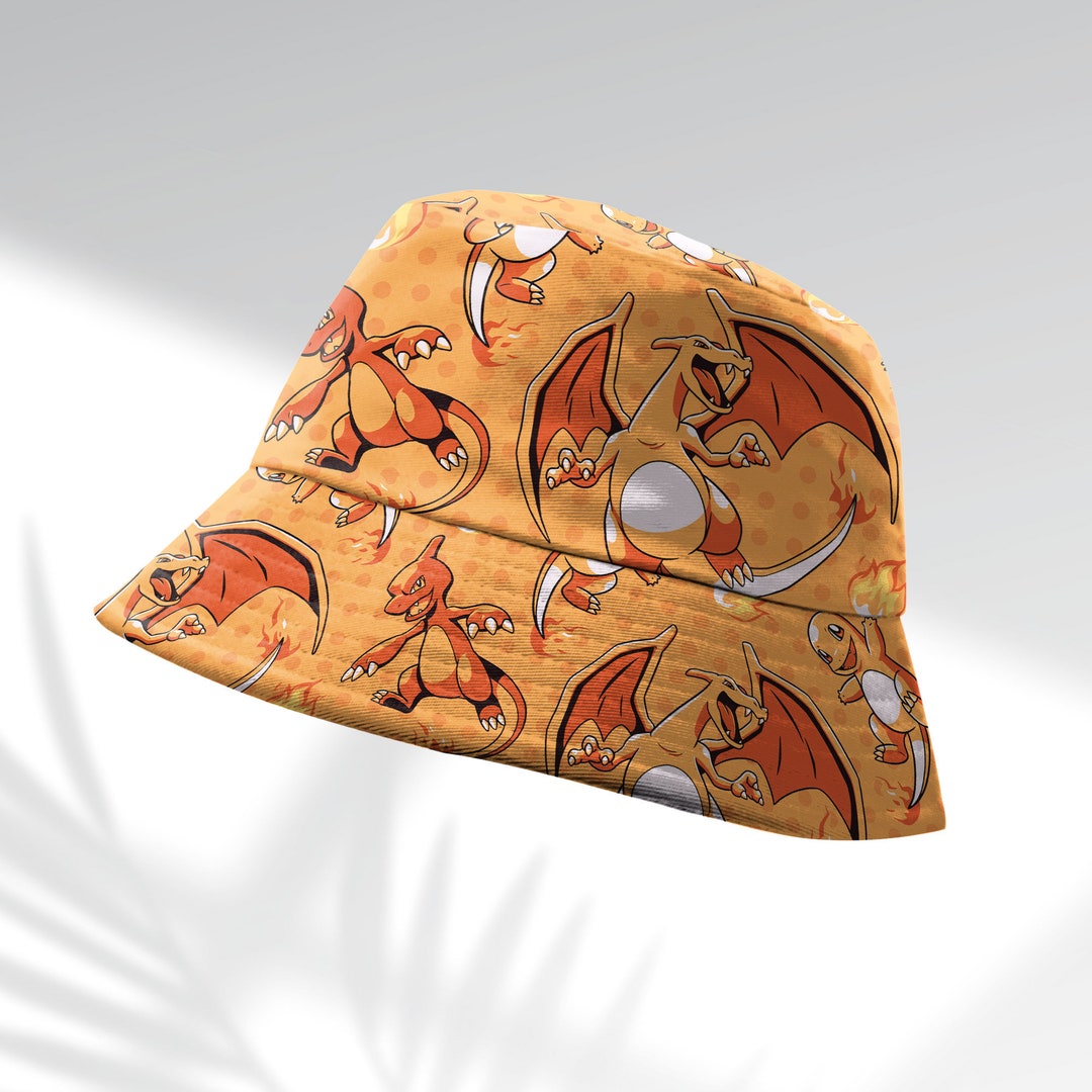 Charmander Evolution Bucket Hat Cute Fire Type Summer Beach Hat ...