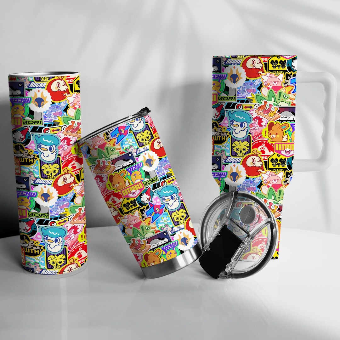 Anime Stickers Tumbler: Special Sticker Stacked Tumbler Cartoon Video ...