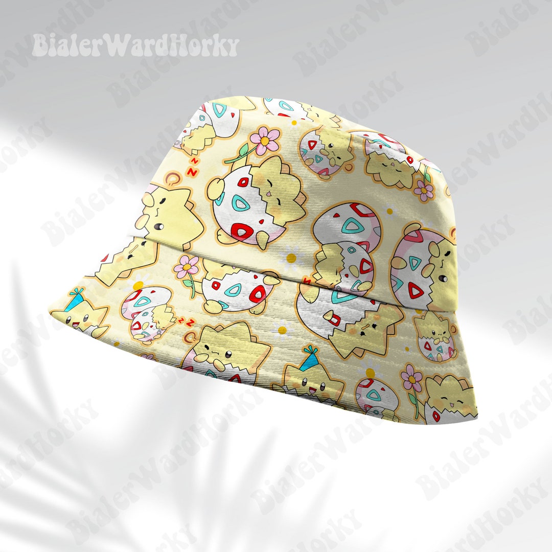 Togepi Adorable Expressions Bucket Hat Fairy Type Sweet Hat Anime ...