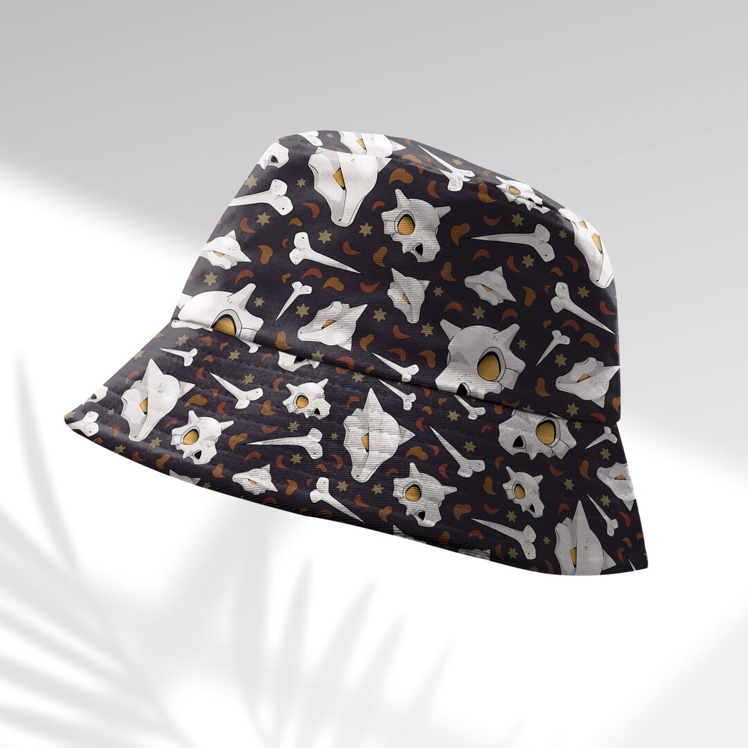 Marowak Mask Bucket Hat Ground Type Shirt Cubone Shirt Aloha Shirt Gift ...