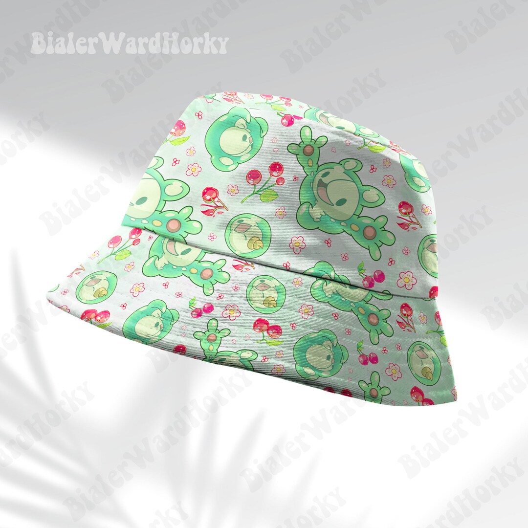 Reuniclus Cute Bucket Hat Funny Grass Type Anime Bucket Reuniclus Hat ...