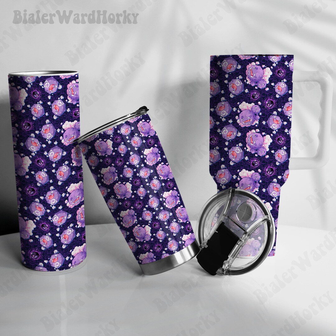 Koffing Funny Tumbler Cute Poison Type Aloha Anime Tumbler 20oz 30oz ...