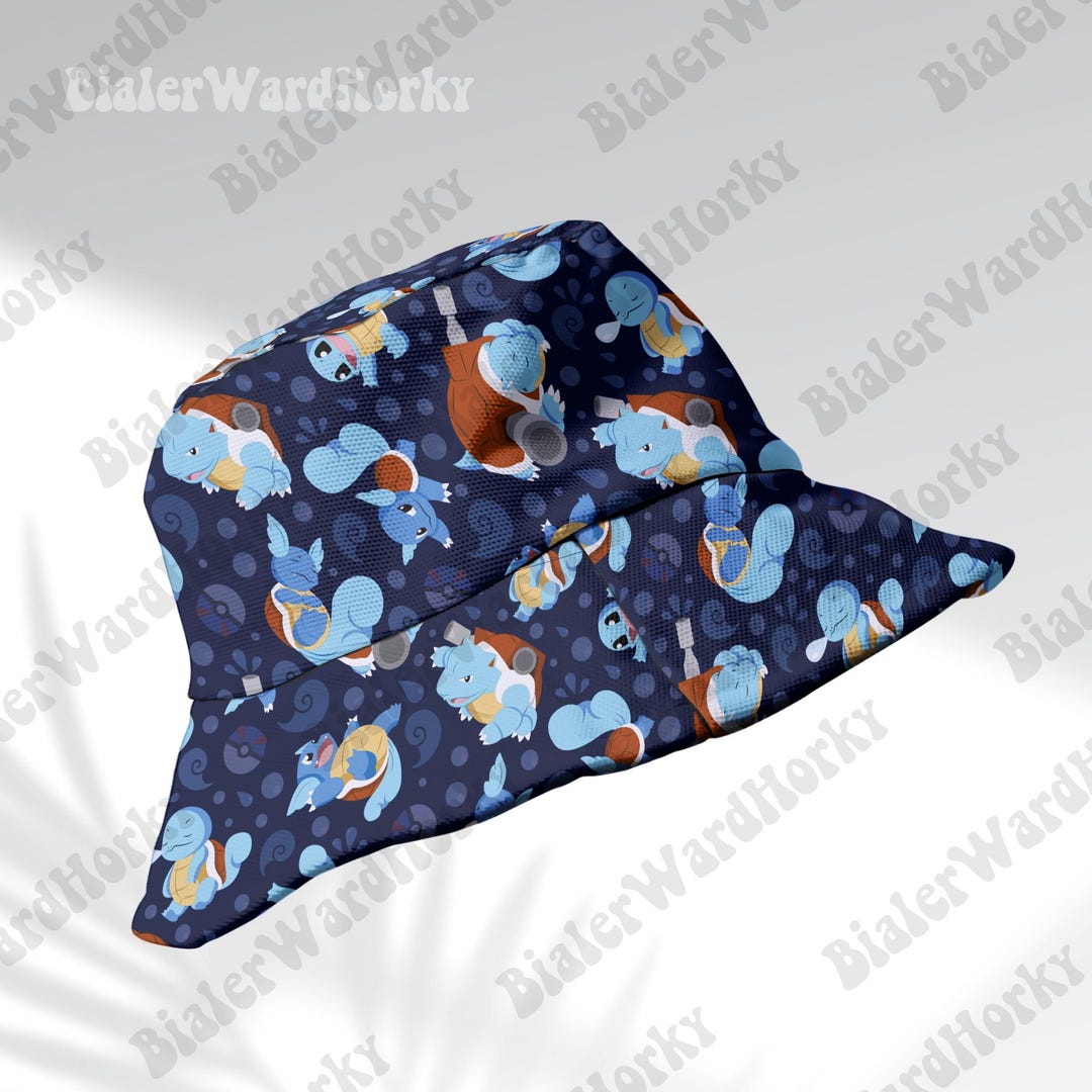 Squirtle Evolution Bucket Hat Water Type Anime Bucket Squirtle Gifts - Etsy