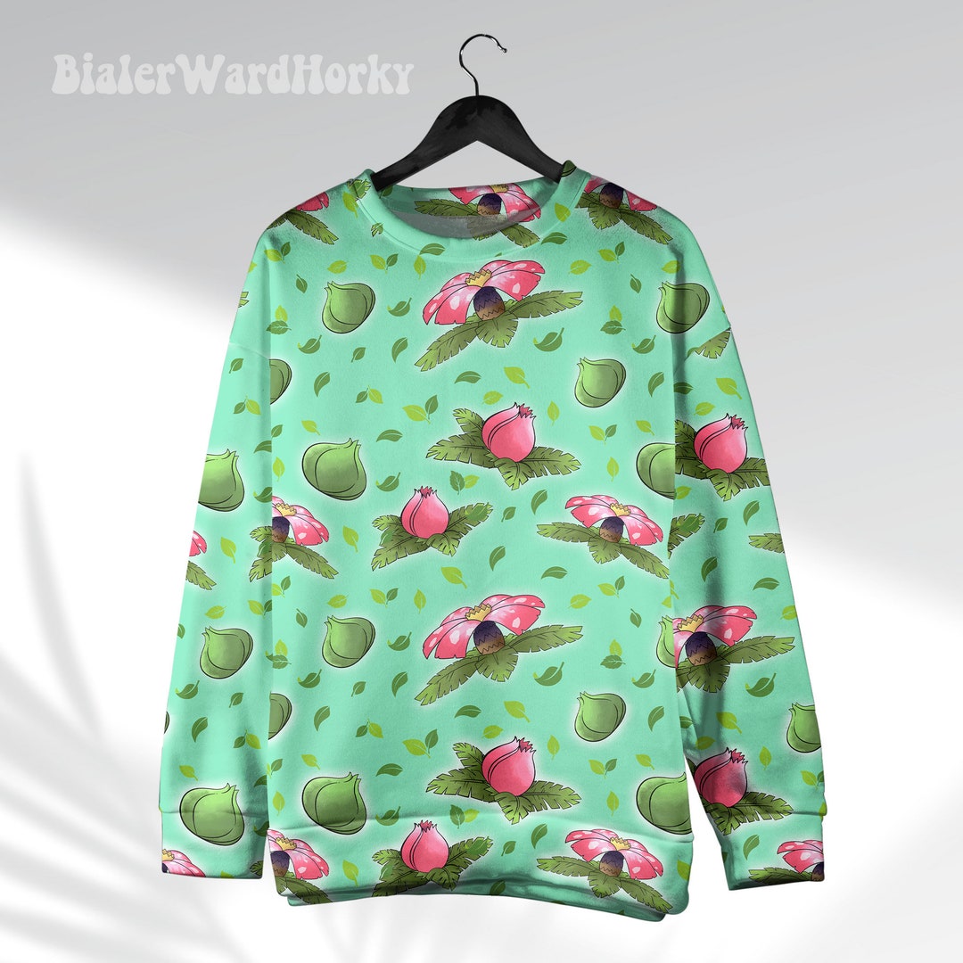 Bulbasaur Evolution Sweatshirt Grass Type Shirt Bulbasaur Hoodie Anime ...
