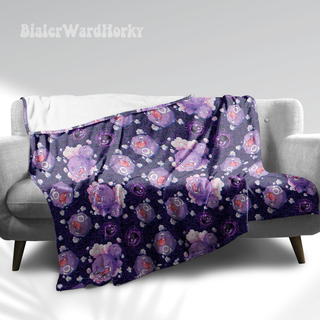 Koffing Poison Type Fleece Blanket Funny Blanket Fleece Throw Anime ...