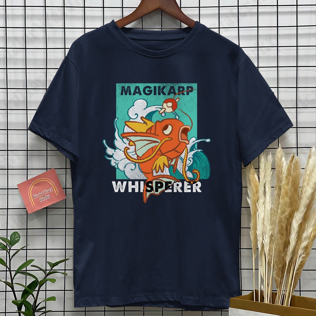 Magikarp Whisperer Funny Fishing T-shirt Japanese Anime Shirt Magikarp ...