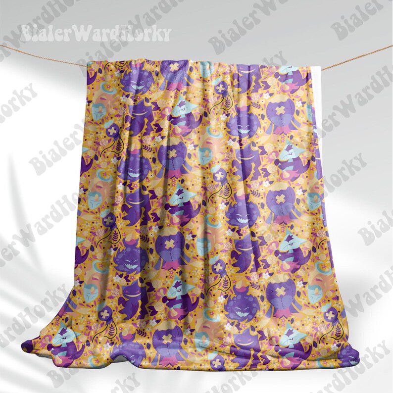 Ghost Anime Blanket Alolan Marowak, Banette, Spiritomb, Drifloon ...
