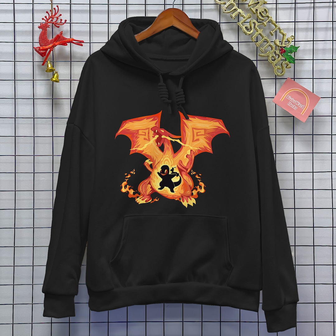 Charizard Charmander Funny Hoodie Shirt Kaiju Shirt Charizard Shirt ...