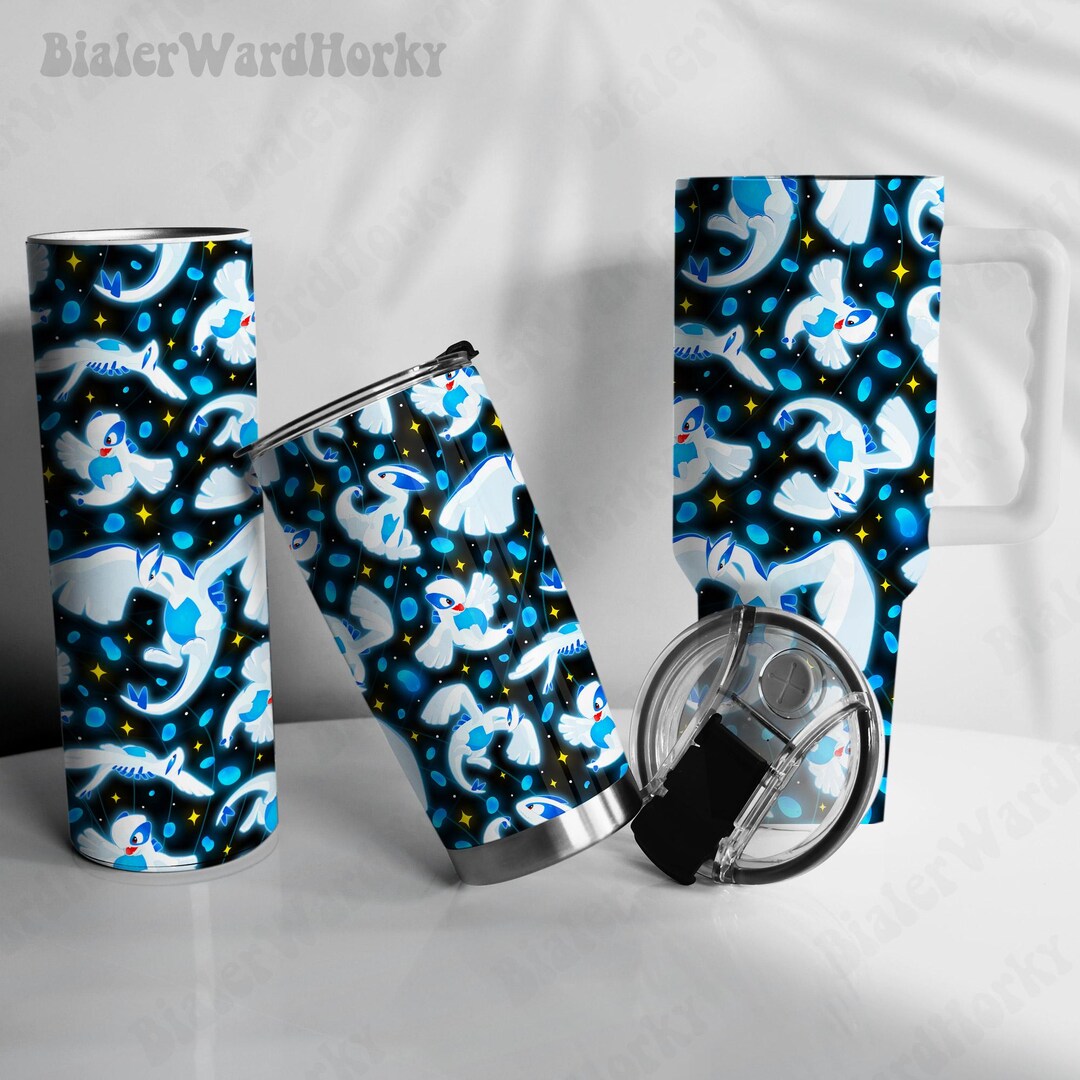 Shiny Lugia Tumbler Fly Type Custom Tumbler Lugia Gifts Anime Tumbler ...