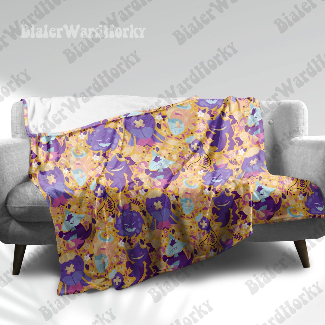 Ghost Anime Blanket Alolan Marowak, Banette, Spiritomb, Drifloon ...