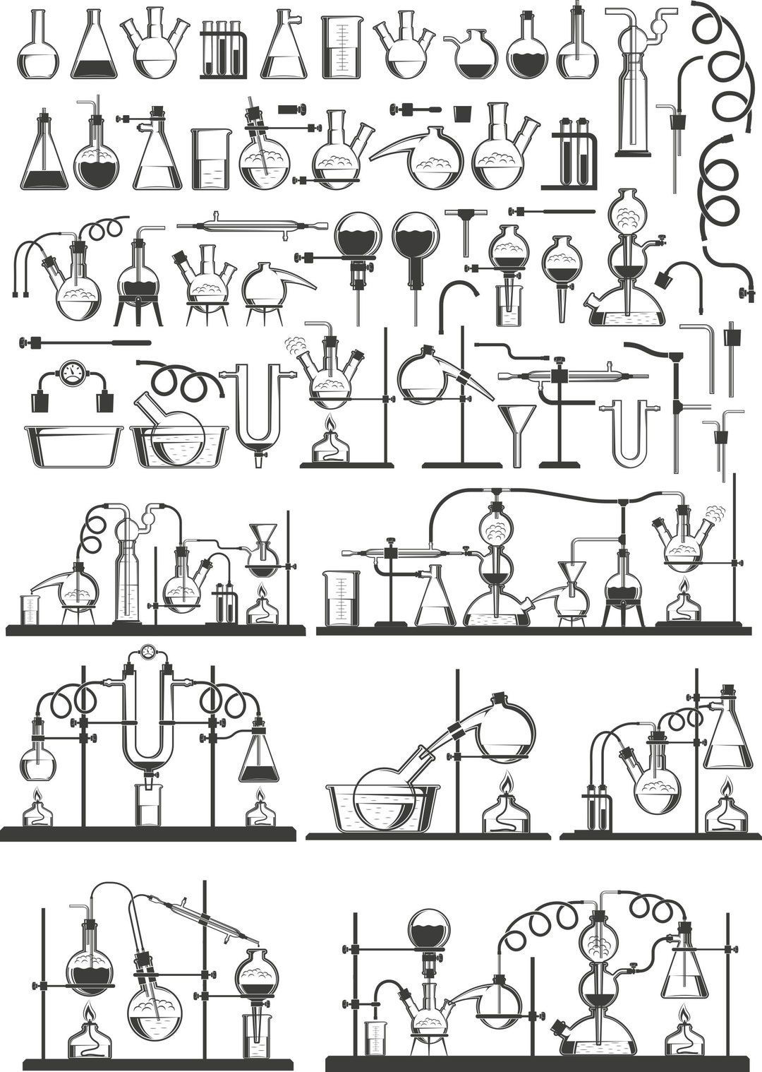 Chemical Stuff SVG Clipart Single Pages Printable Digital - Etsy