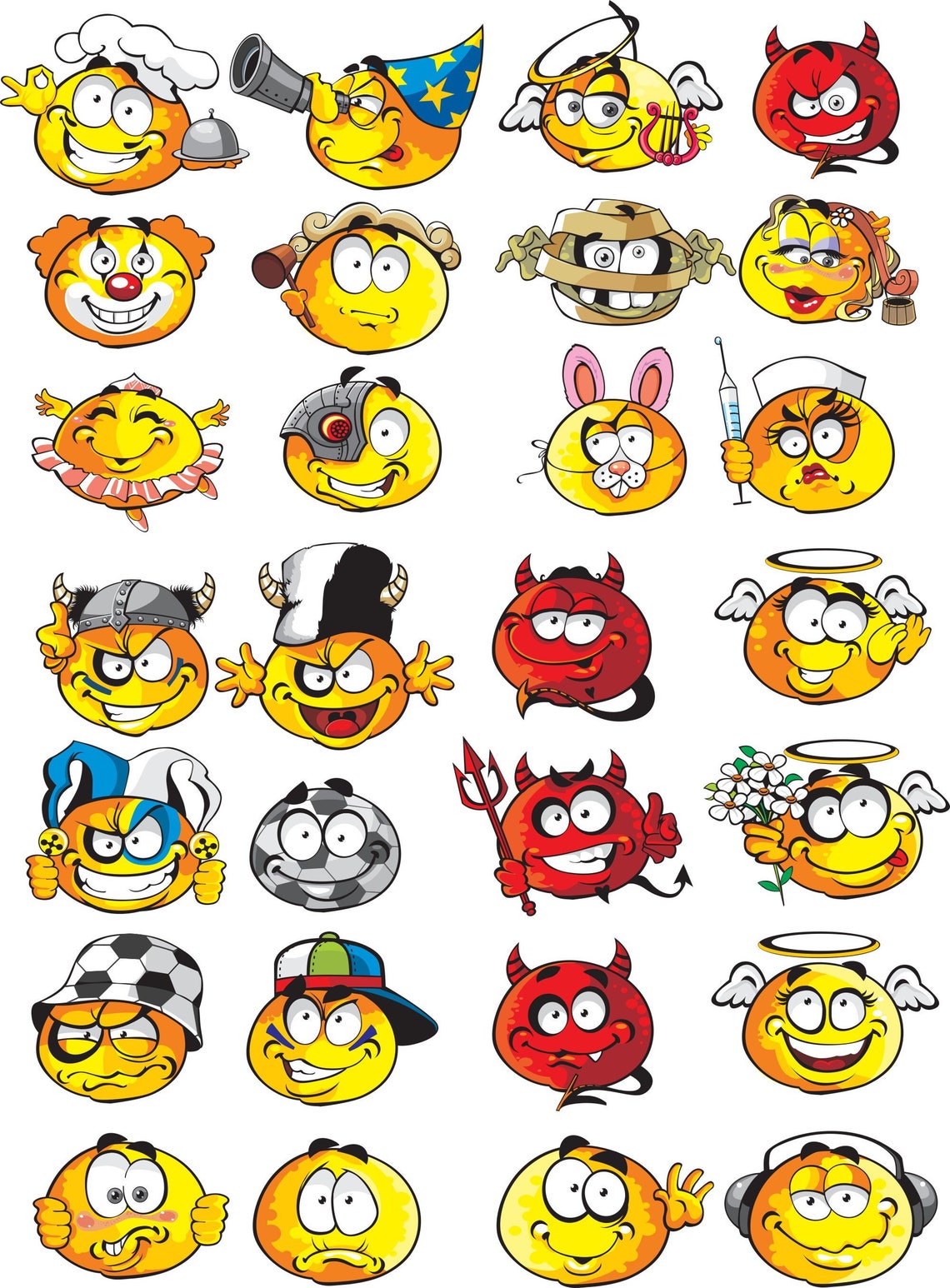 Smiles SVG Clipart Single Pages Printable Digital Sublimation Sticker ...