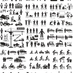 Pictogram SVG Clipart Single Pages Printable Digital Sublimation ...