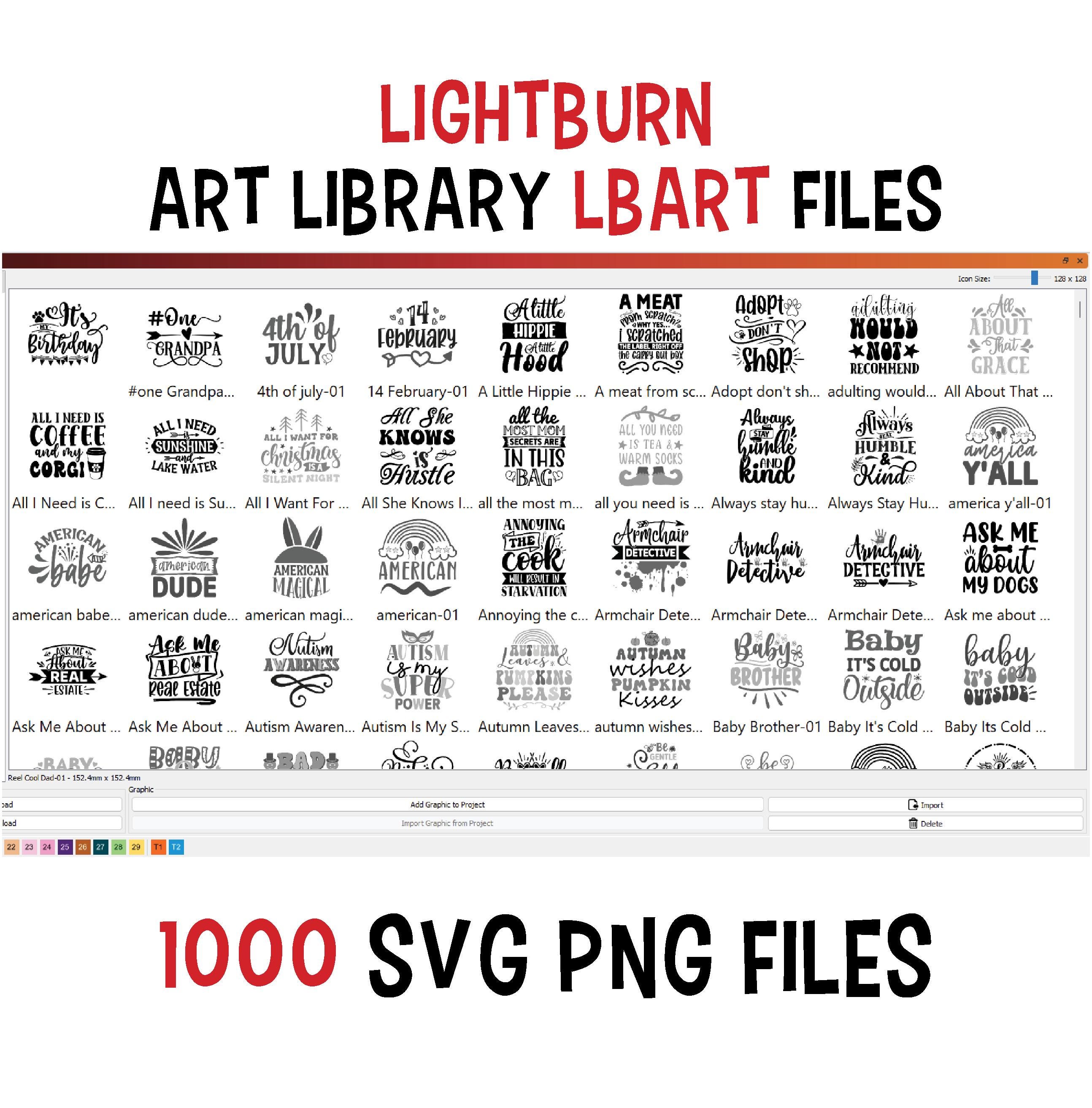 1000+ Quote SVG PNG Files: Lightburn Art Library for Laser Engraving ...