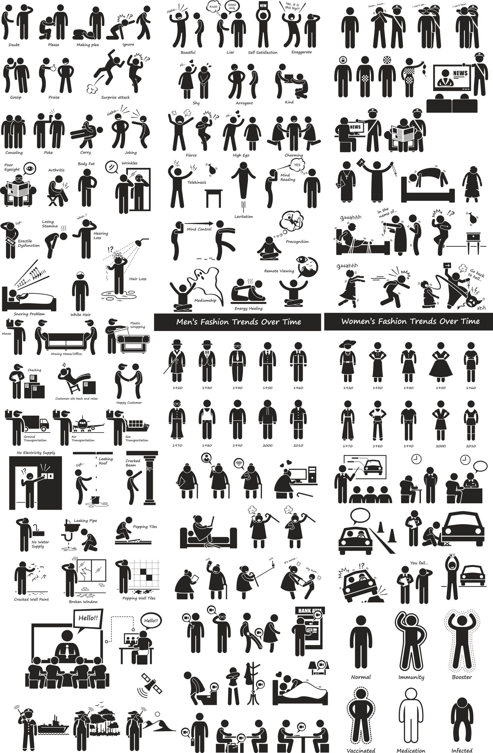 Pictogram SVG Clipart Single Pages Printable Digital Sublimation ...