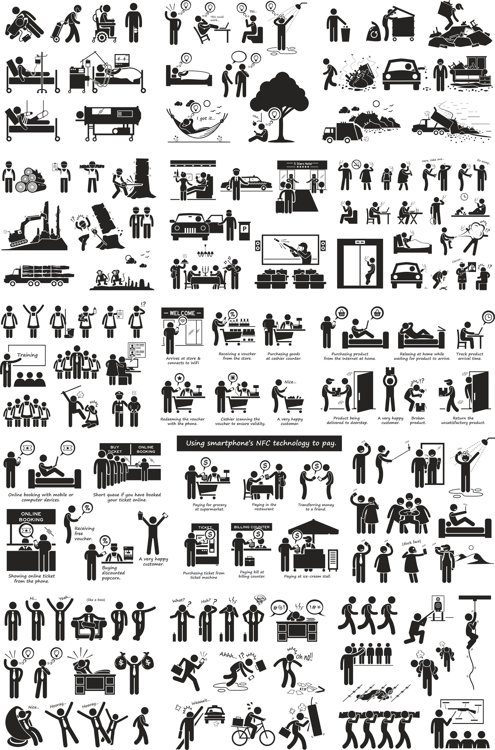Pictogram SVG Clipart Single Pages Printable Digital Sublimation ...
