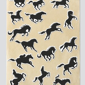 12 Page Horse Sticker PNG Sheet Printable Kids Room Wall Decor - Etsy