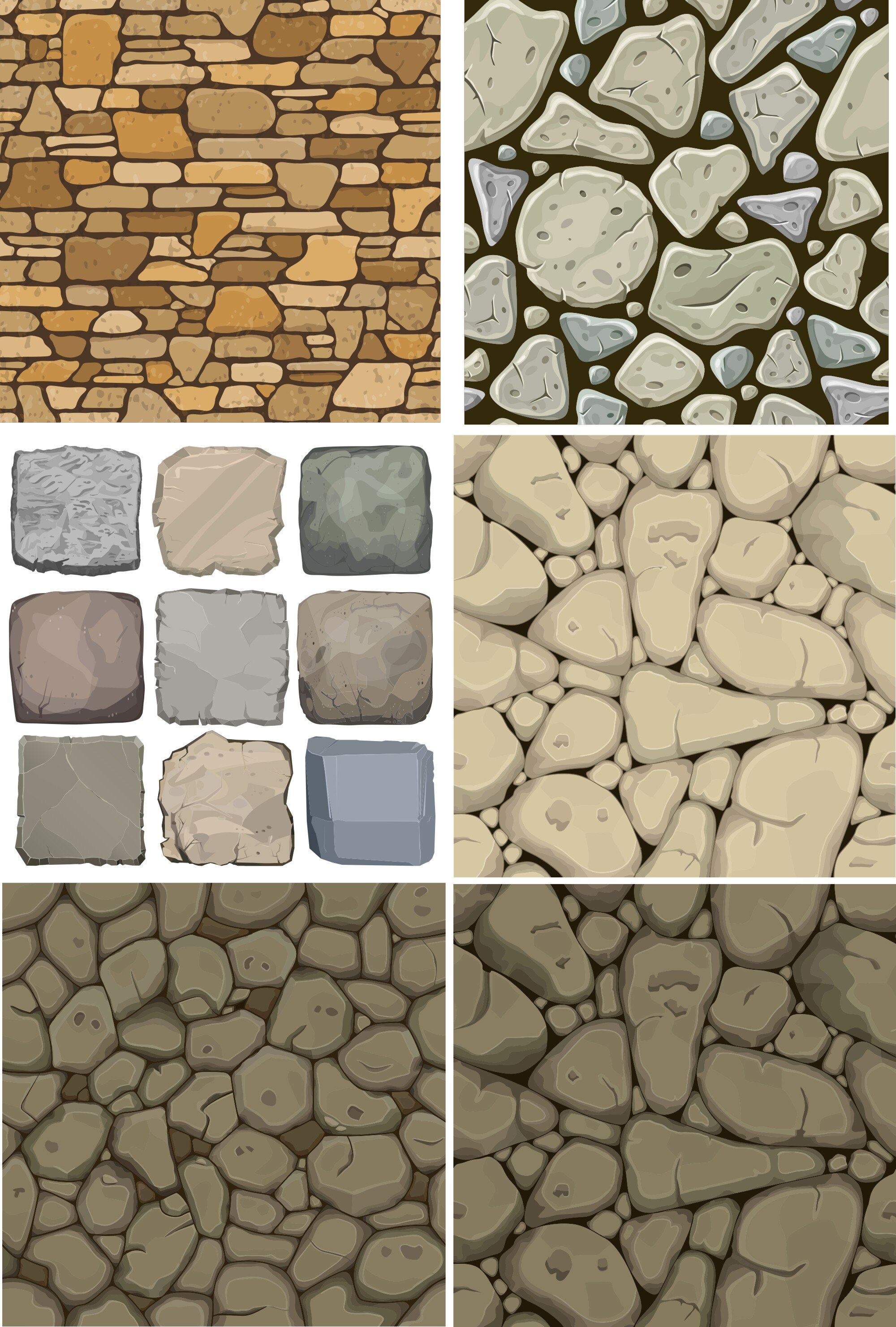 Stone Texture SVG Clipart Single Pages Printable Digital Sublimation ...