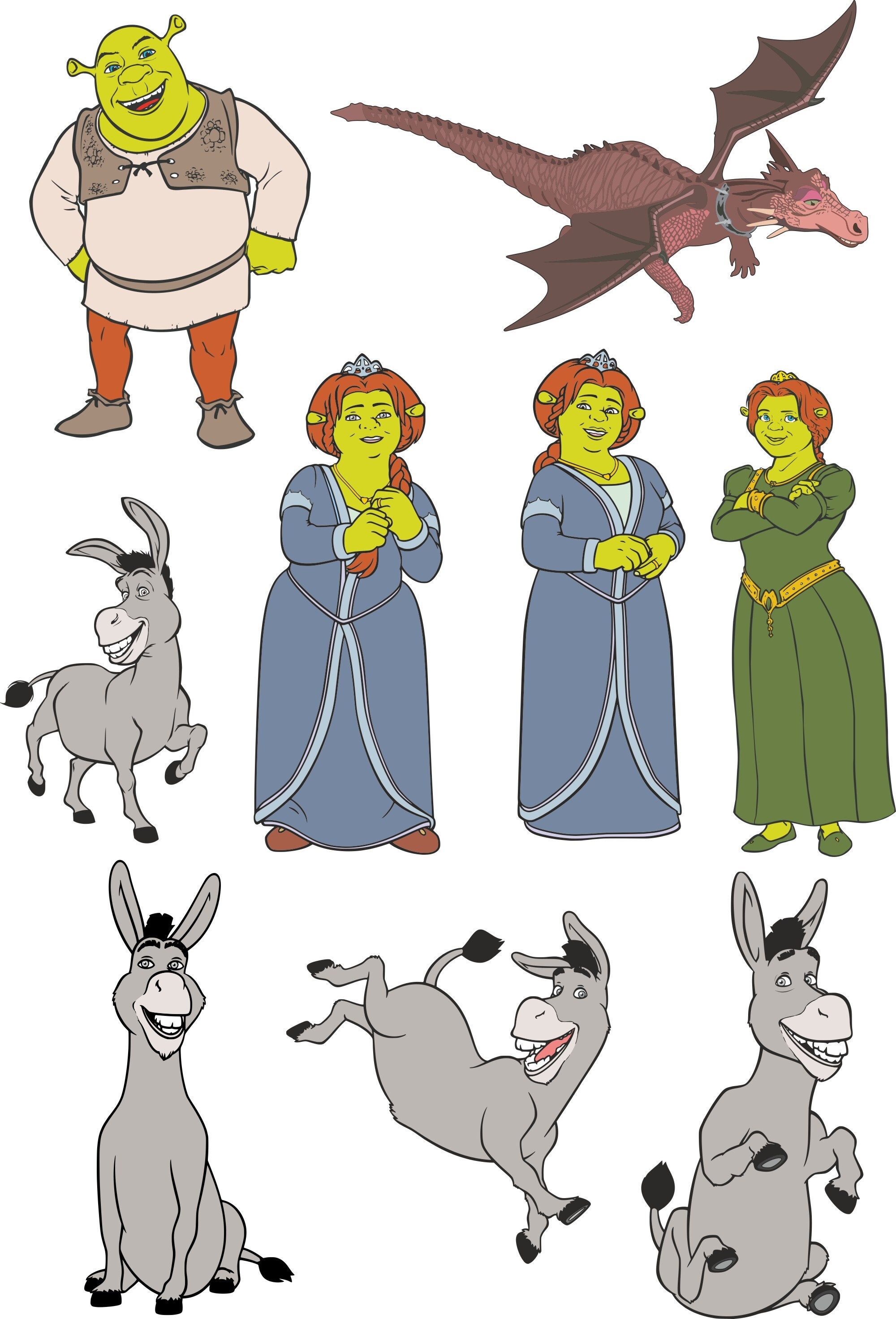 Shrek And Fiona Clipart